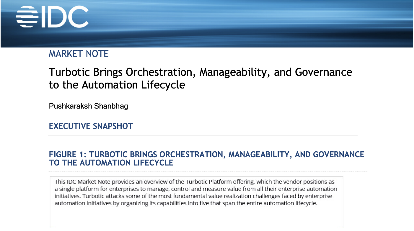 Turbotic: Orchestrate your Enterprise Automation and AI